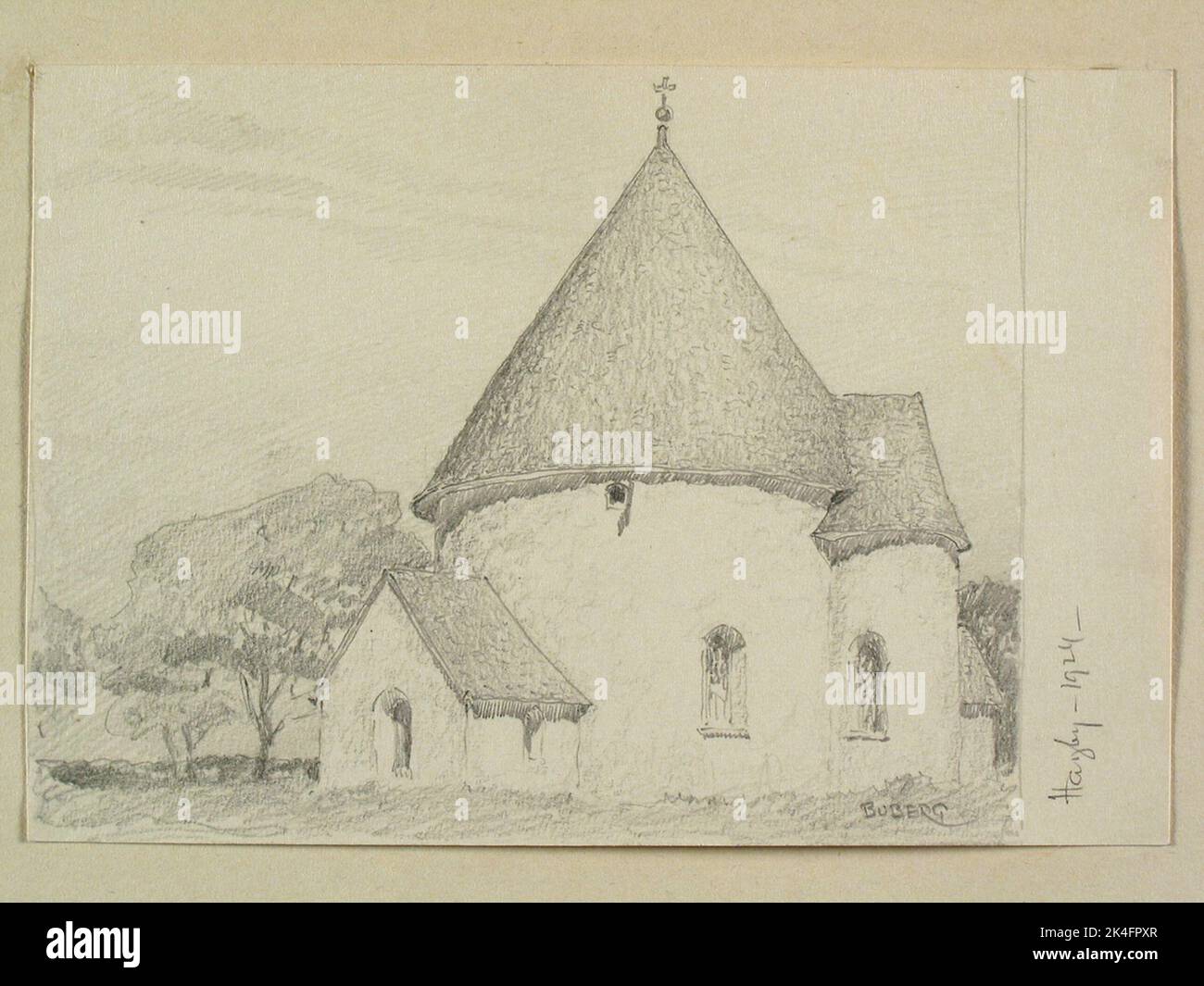Drawing by Ferdinand Boberg. Småland, S. Möre hd., Hagby K: a Nordic ...