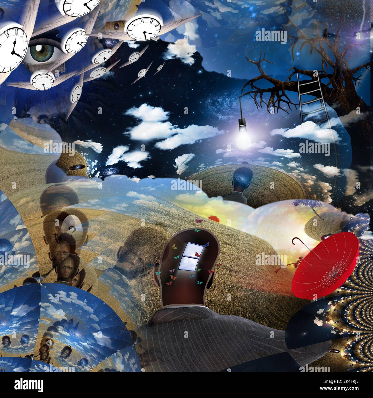 Surreal Dreams Landscape. 3D rendering Stock Photo - Alamy