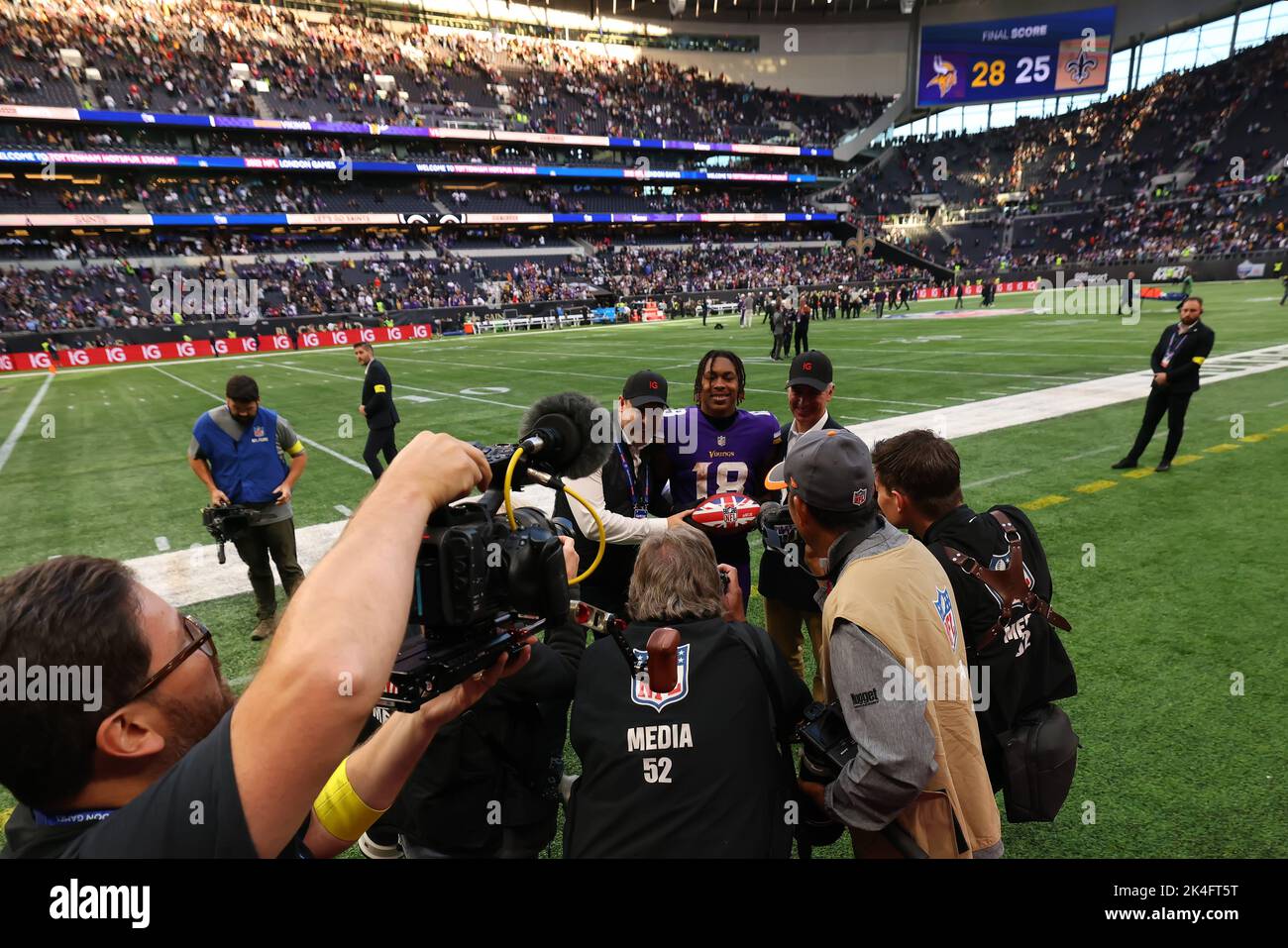London, UK. 2nd October 2022; Tottenham Hotspur Stadium. Tottenham ...