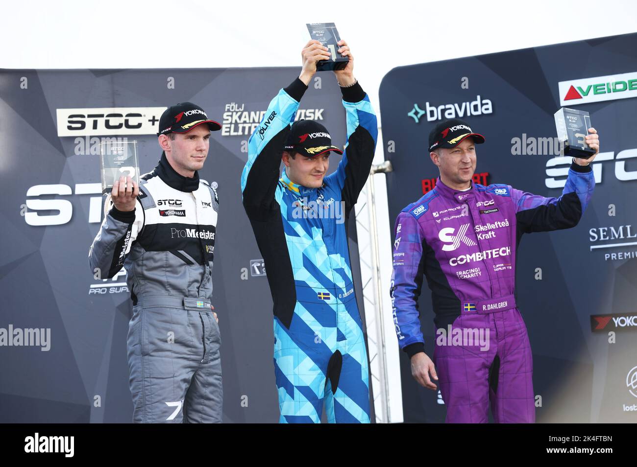 From left: Tobias Brink (Brink Motorsport), Oliver Söderström (Lestrup ...