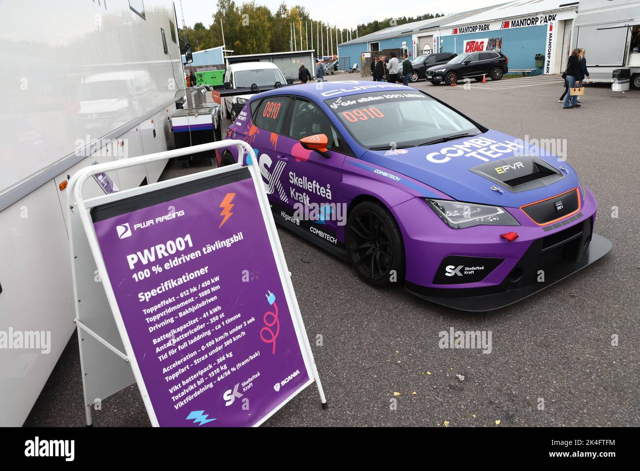 The electric prototype PWR001 during Saturday's STCC race in the Grande ...