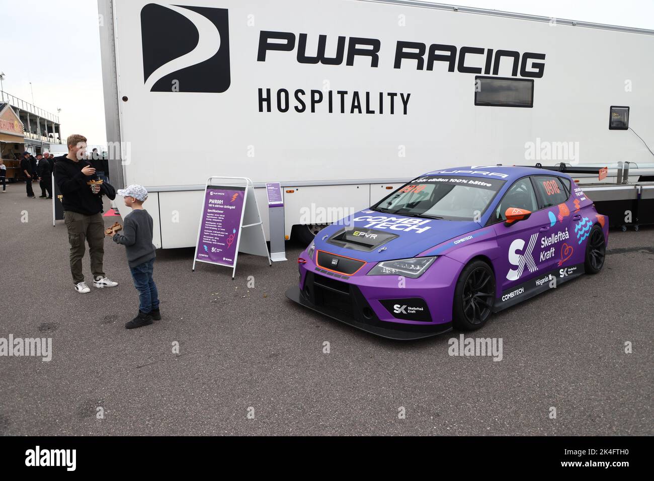 The electric prototype PWR001 during Saturday's STCC race in the Grande ...