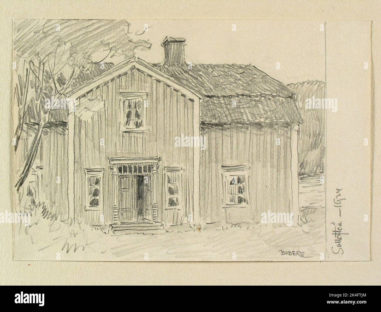 Drawing by Ferdinand Boberg. Sollefteå Nordic Stock Photo - Alamy