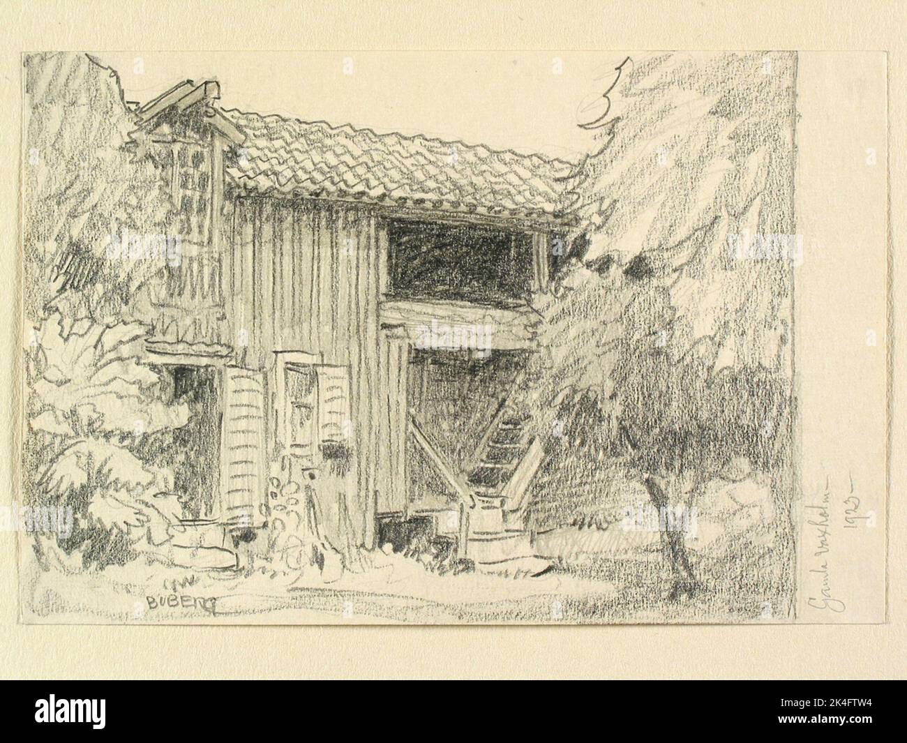 Drawing by Ferdinand Boberg. Vaxholm Nordic Stock Photo - Alamy