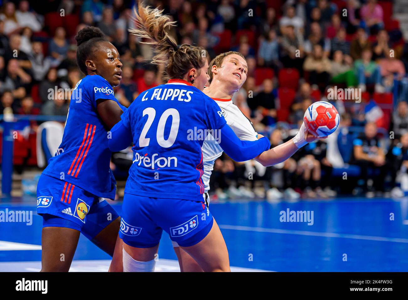 Nancy, France. 02nd Oct, 2022. Handball, women: International match ...