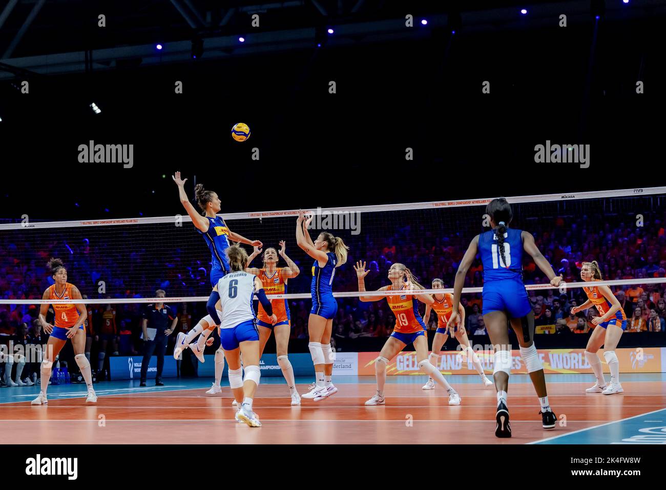 ARNHEM - The Netherlands in action against Italy during the Volleyball ...