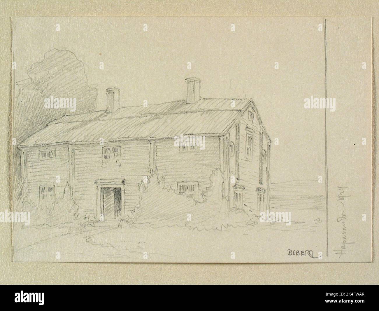 Drawing by Ferdinand Boberg. Haparanda Nordic Stock Photo - Alamy