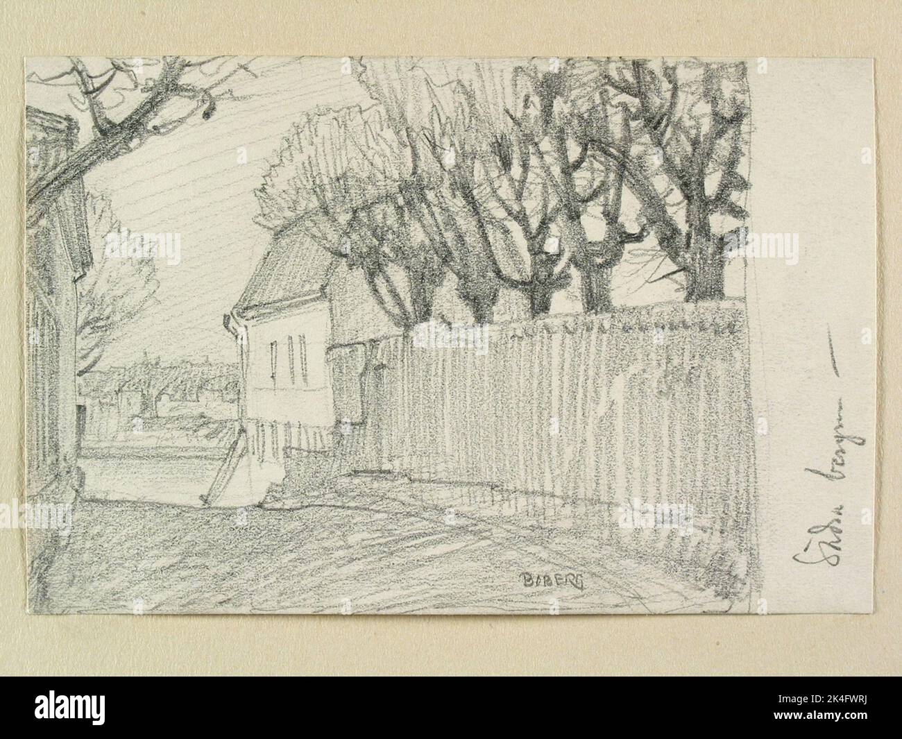 Drawing by Ferdinand Boberg. Stockholm, Söder, Nordic Stock Photo - Alamy