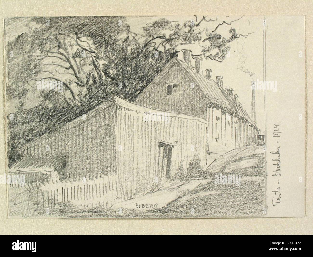 Tanto Stockholm, 1924 ", Södermalm, drawing by Ferdinand Boberg. Nordic ...