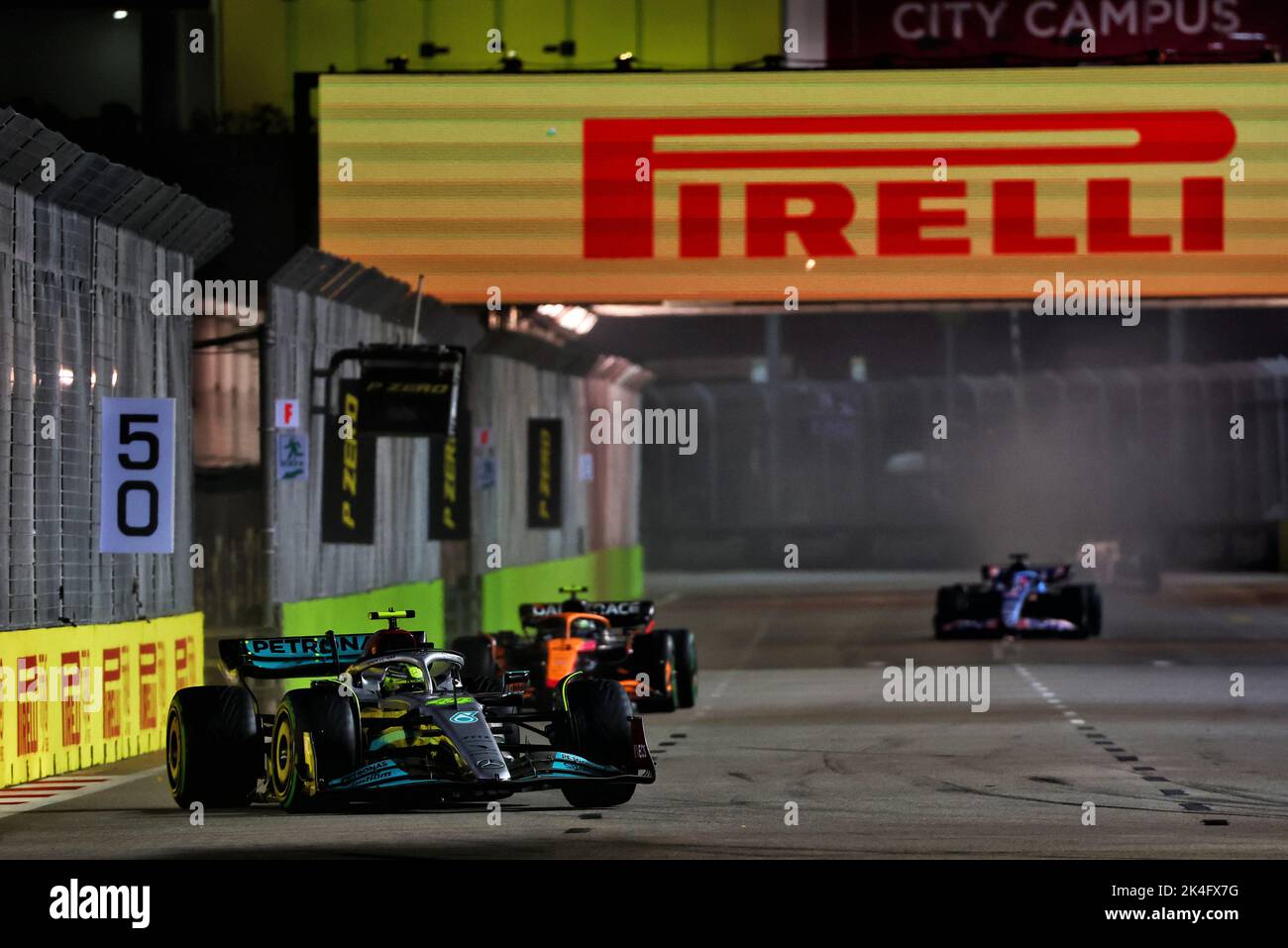 Singapore, Singapore. 02nd Oct, 2022. Lewis Hamilton (GBR) Mercedes AMG ...