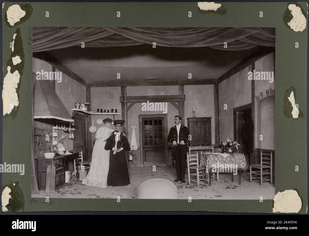 Stage picture from the set of August Strindberg's play Miss Julie ...