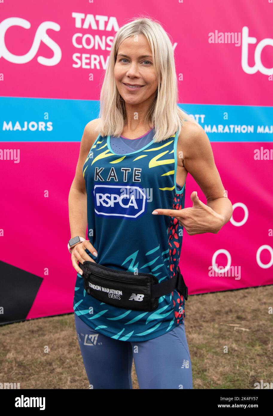 London, UK. 02nd Oct, 2022. Kate Lawler at the start, competing in the ...