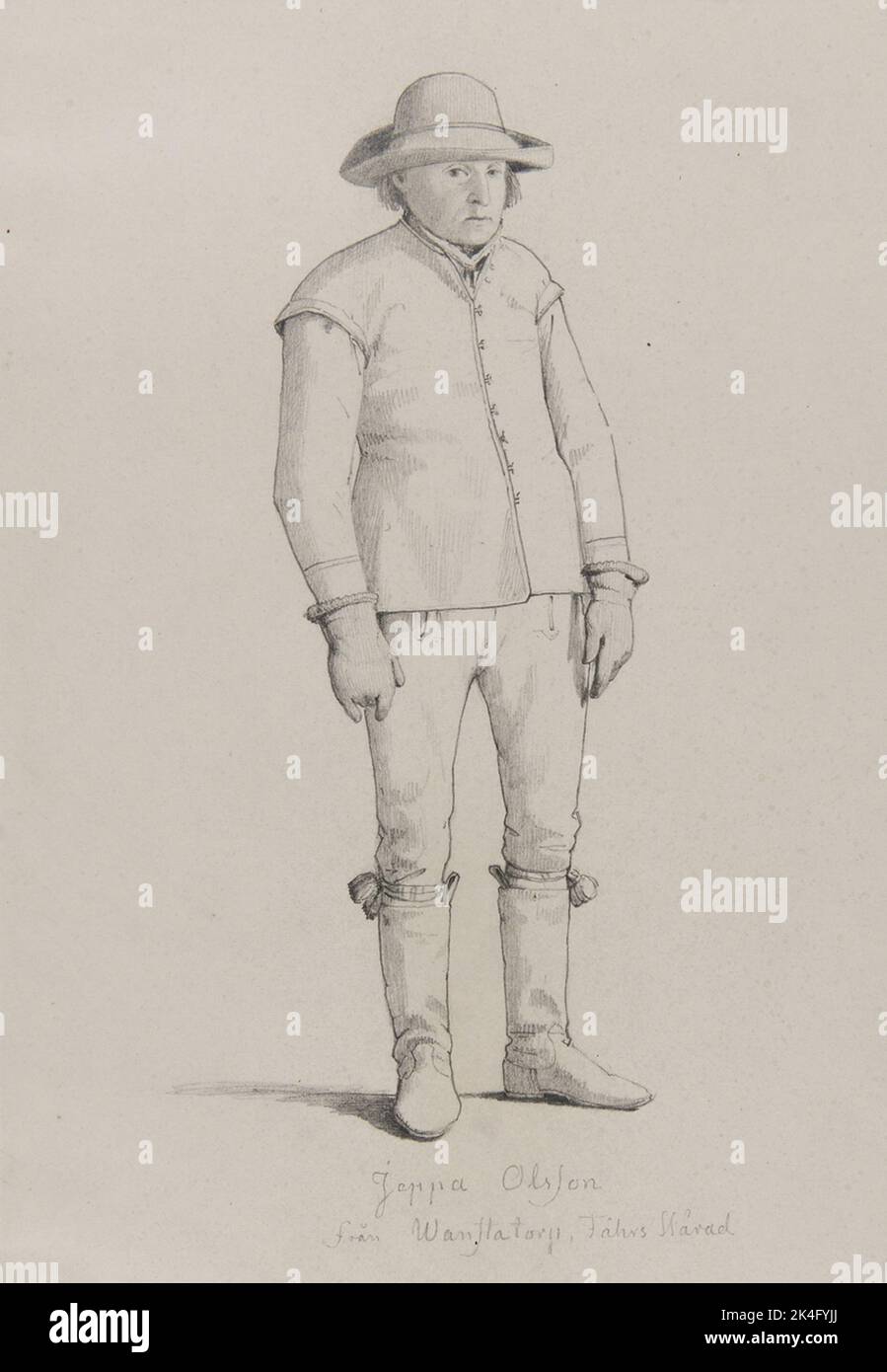 Jeppa Olsson from Wanftatorp, Fährs herded 19th century first half ...