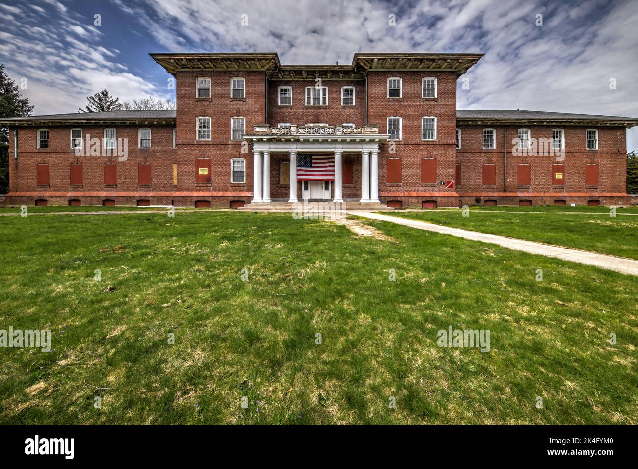 Medfield State Hospital Cloudy Skies Stock Photo - Alamy