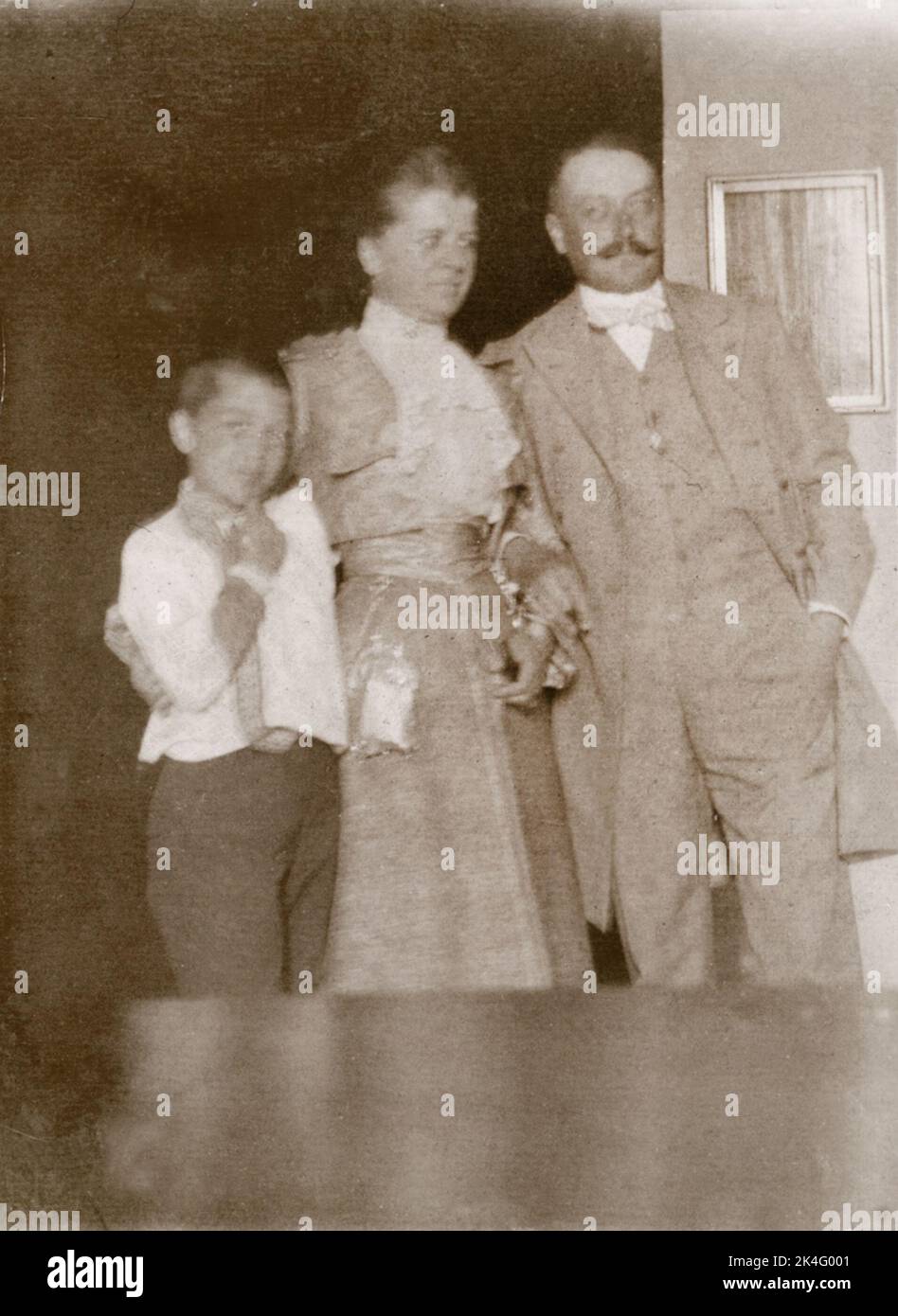 Claes and Caroline Lagergren with eldest son Claes Leo. Nordic Stock ...