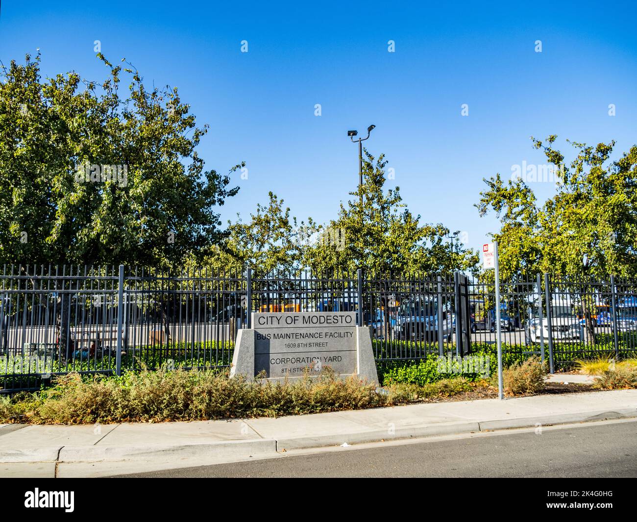 The City of Modesto California Corporation Yard in California USA Stock ...