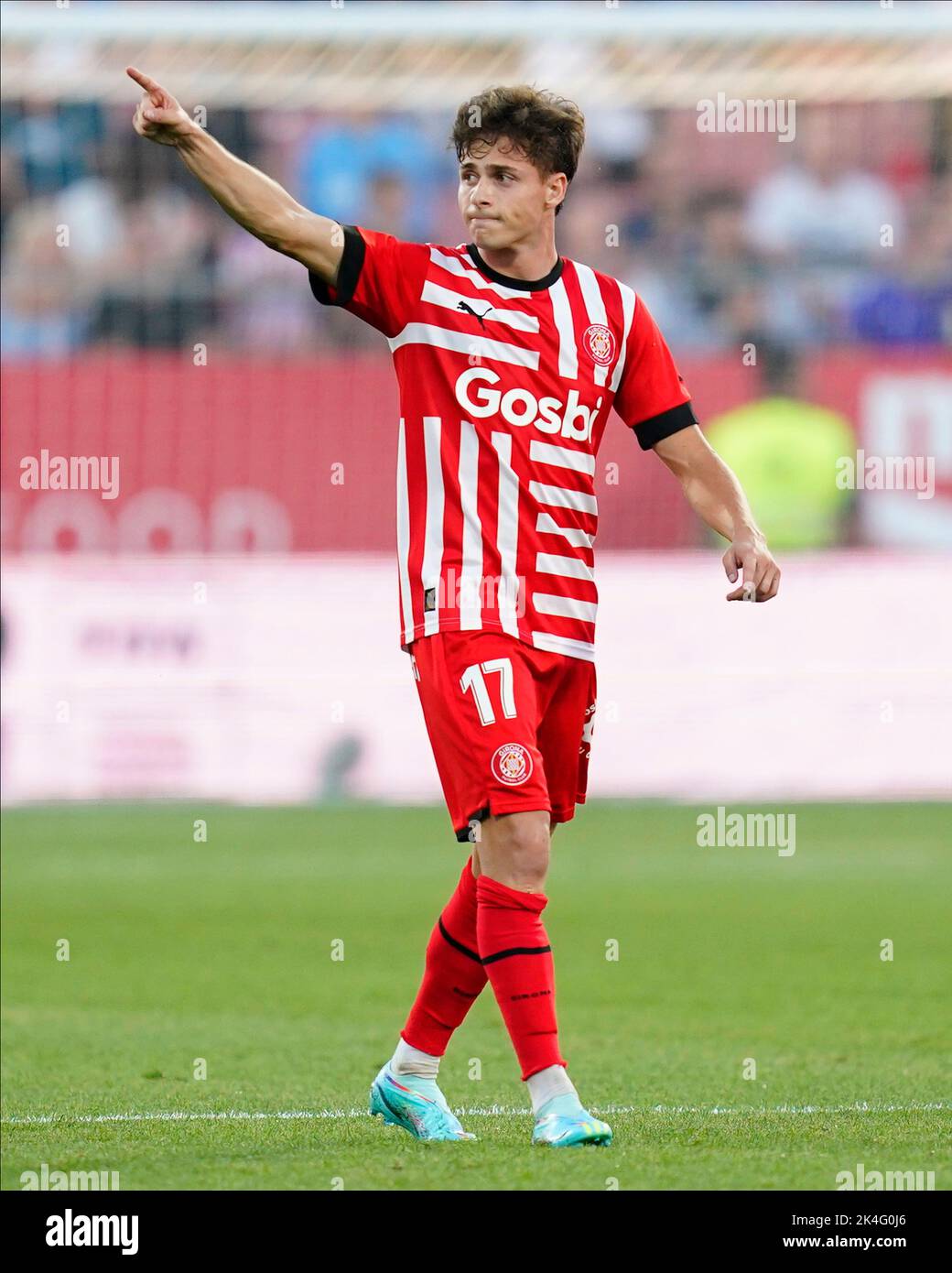 Rodrigo Riquelme of Girona FC celebrates after scoring the 1-1 during ...