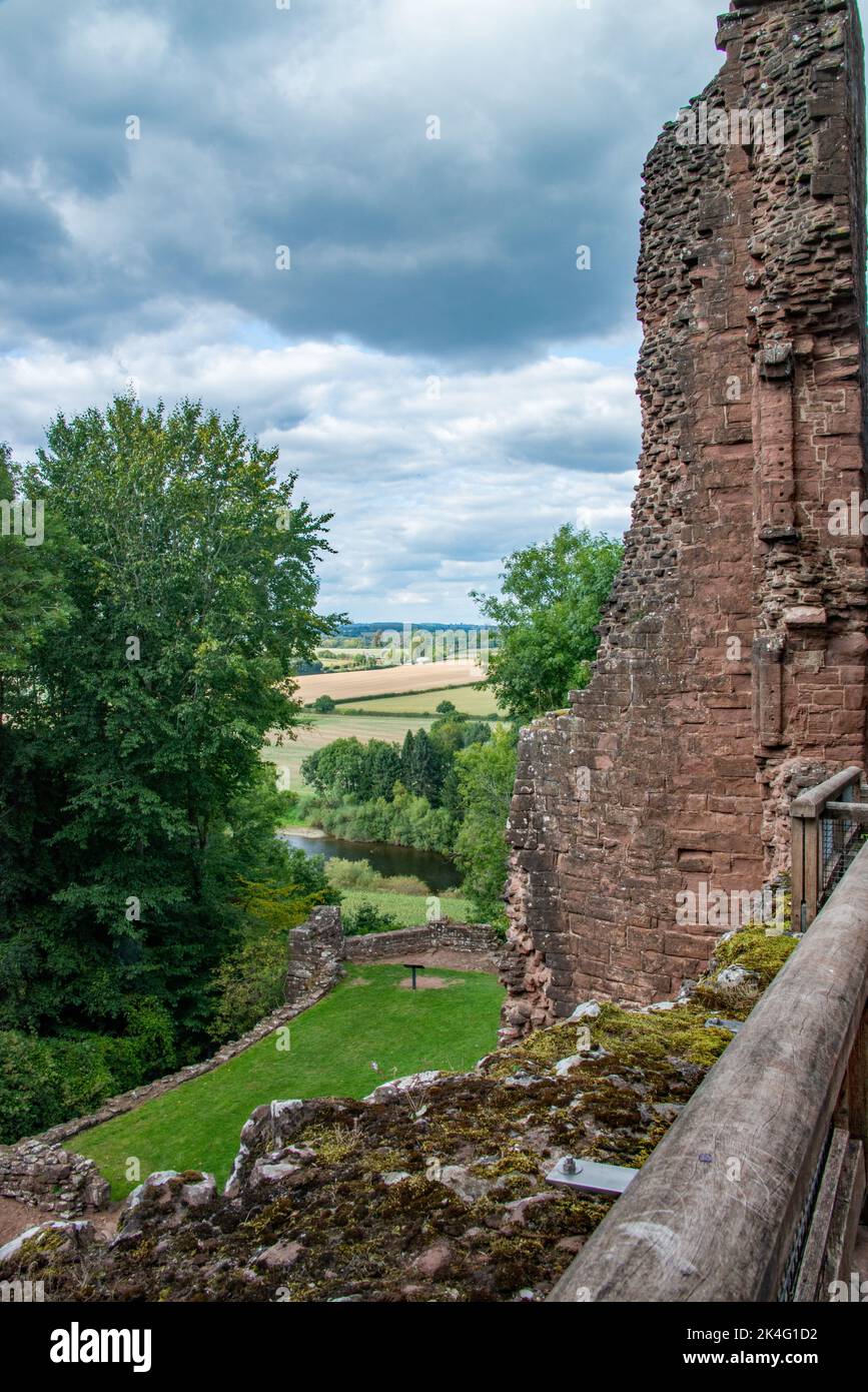 A view from Goodrich Castle, Herefordshire Stock Photo - Alamy