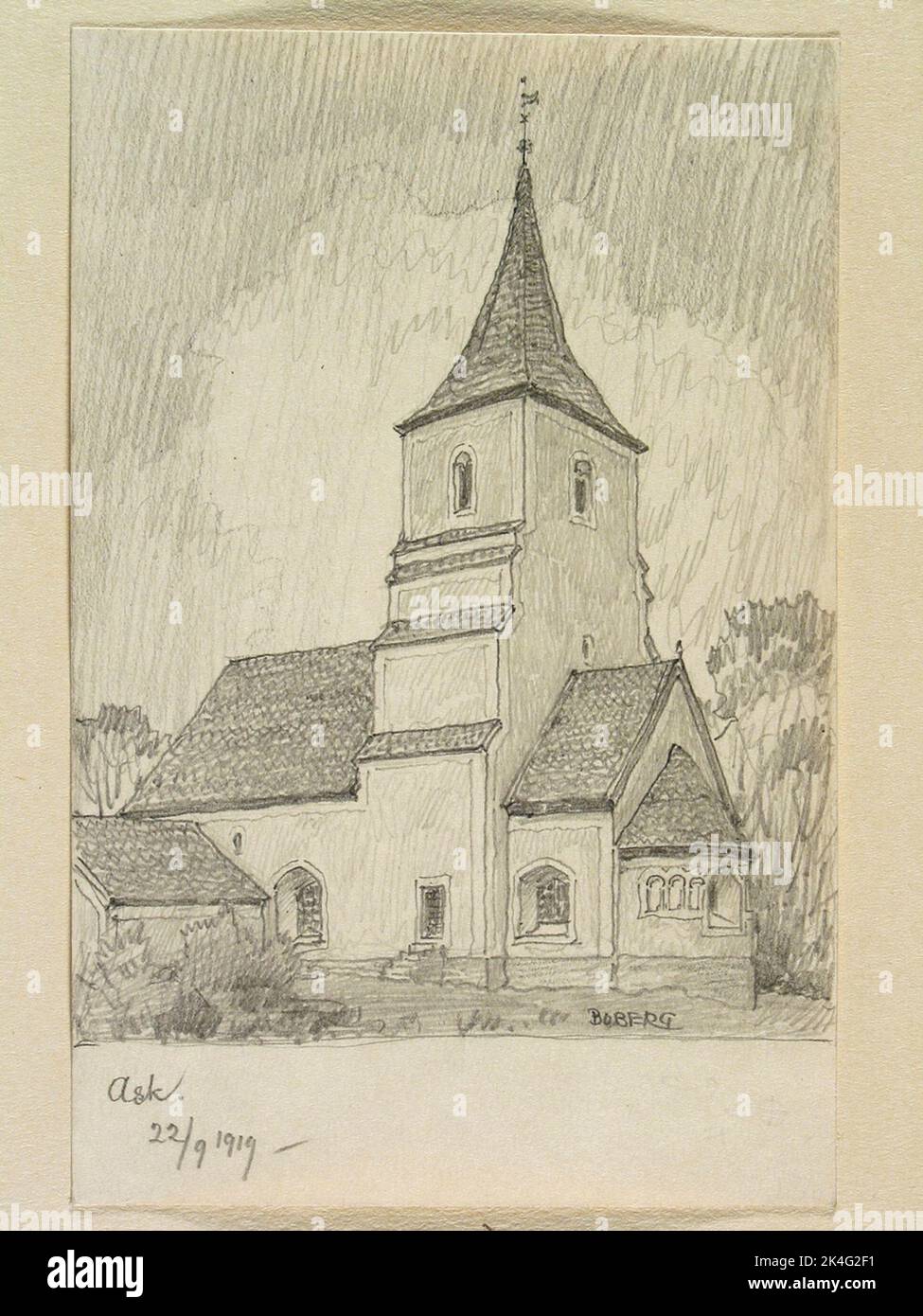Drawing by Ferdinand Boberg. Östergötland, ash hd., Ask K: a Nordic ...