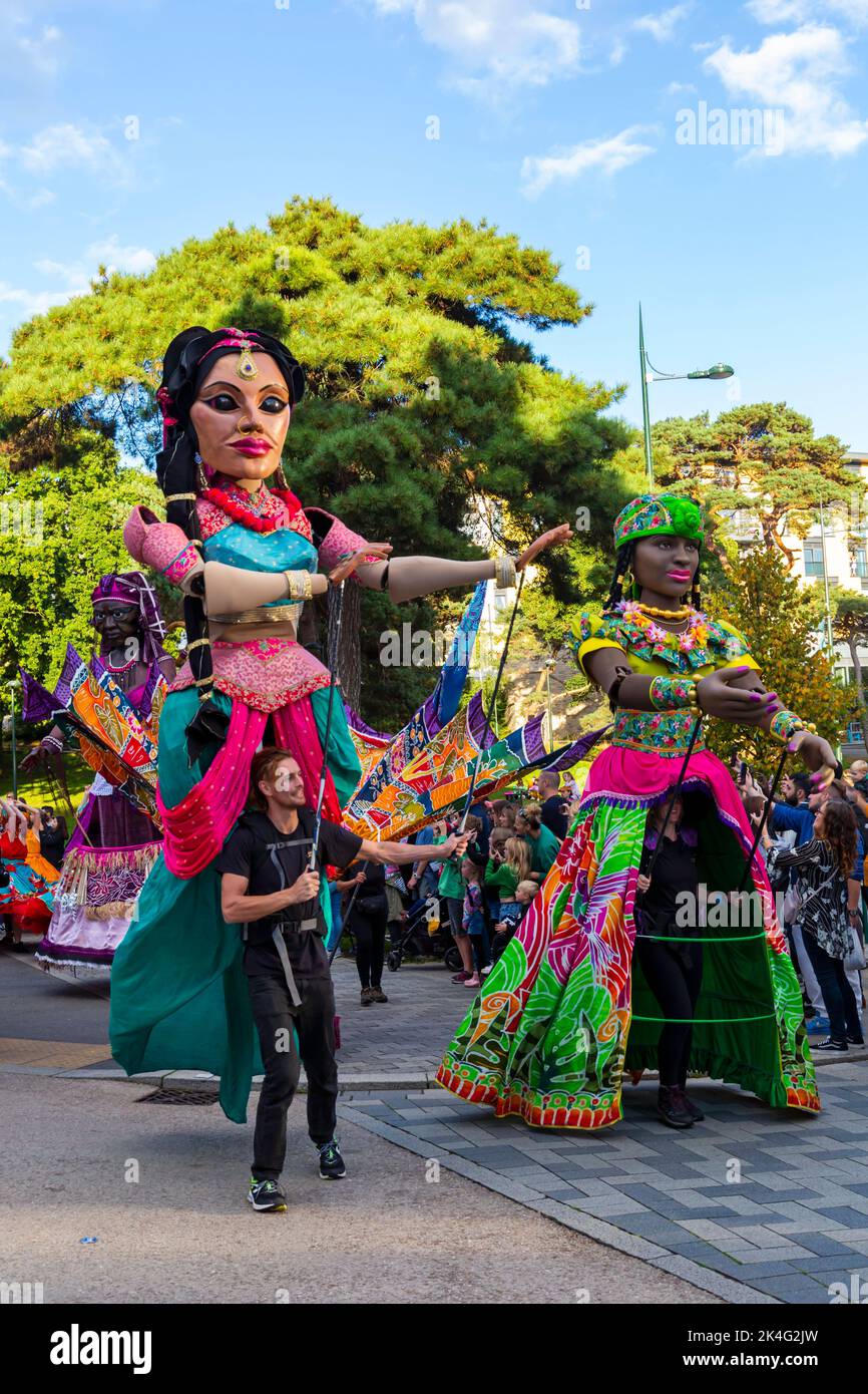Carnival Puppets Strings, Masks And Marionettes. Bangkok's World