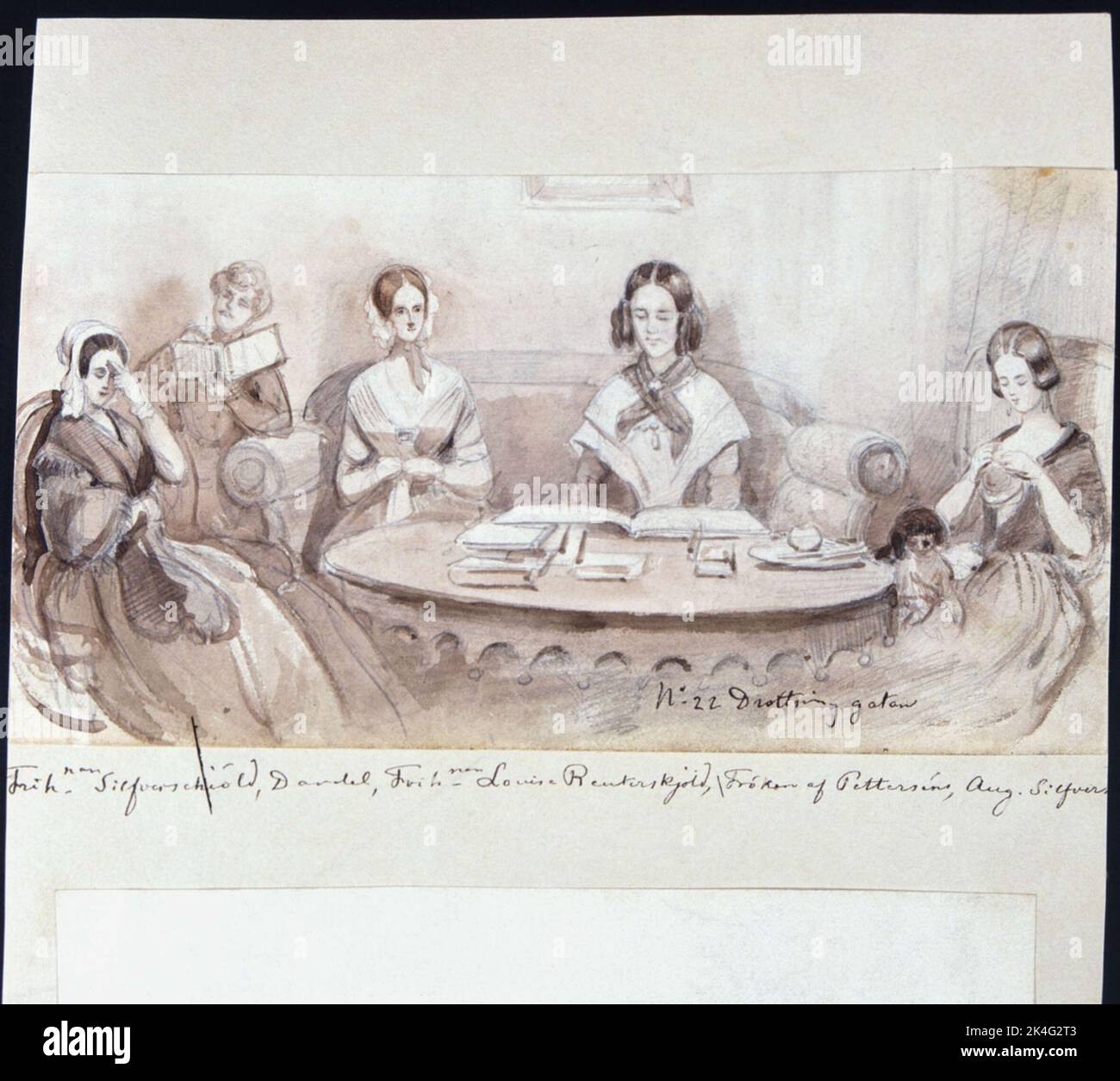 N: o 22 Drottninggatan. Freemason Silfverschiöld, Dardel, Friherrinann ...