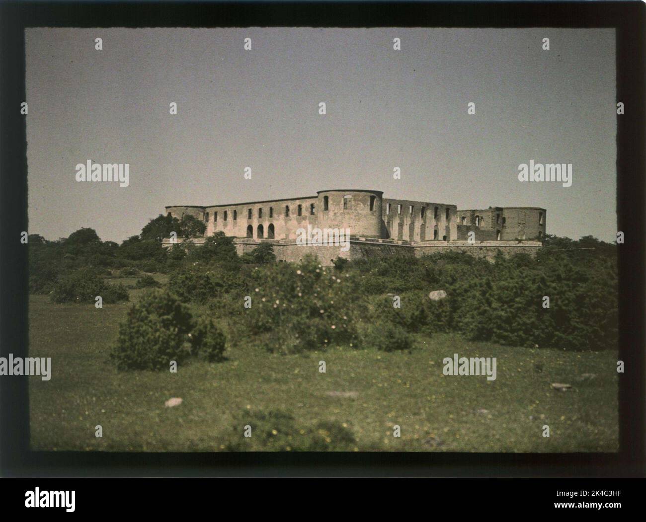 Borgholm's castle ruin. Autochrome / Autochrom photography. Nordic ...