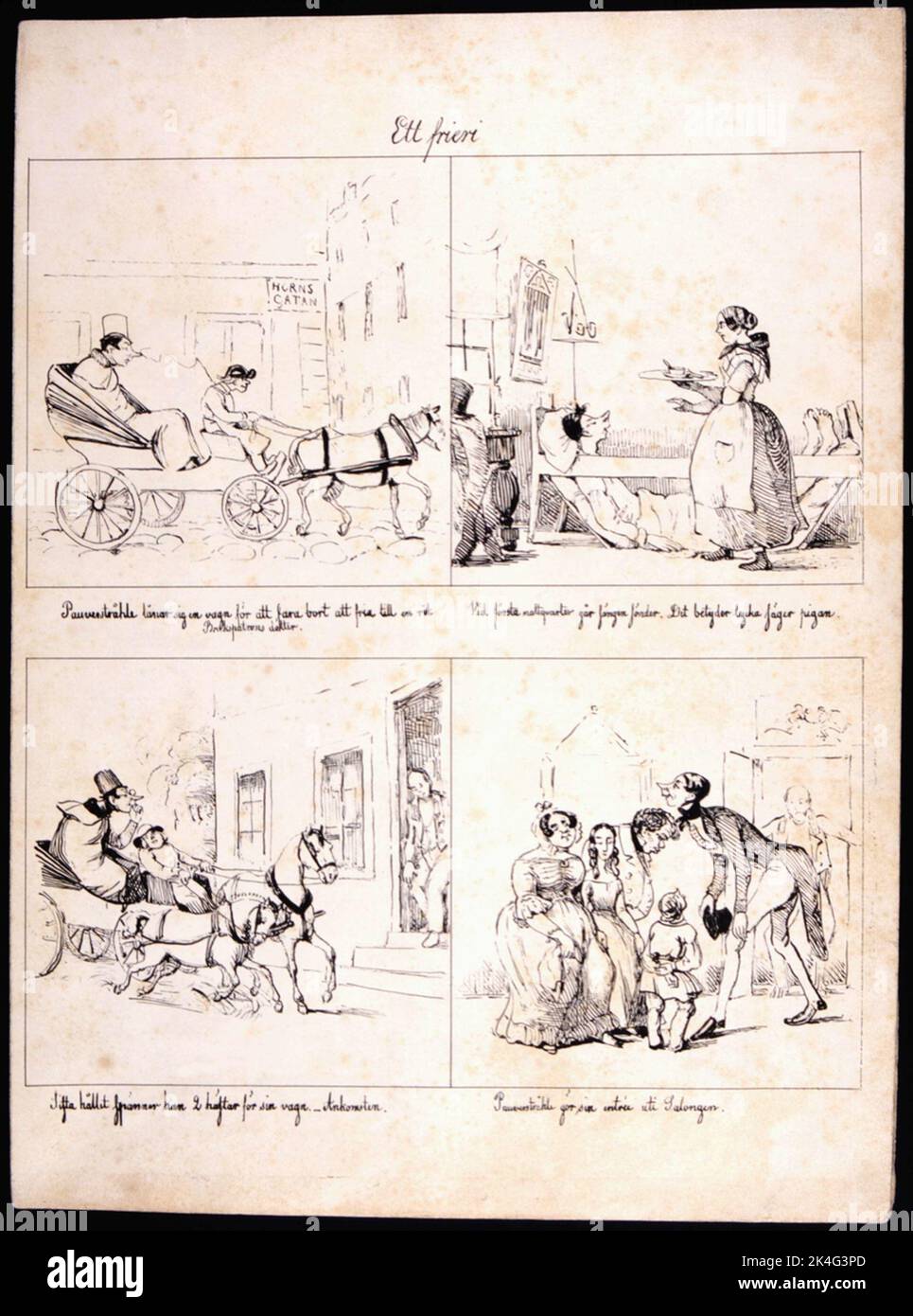 A marriage ". Pauverstråhle lends a wagon to go away to free to a rich ...