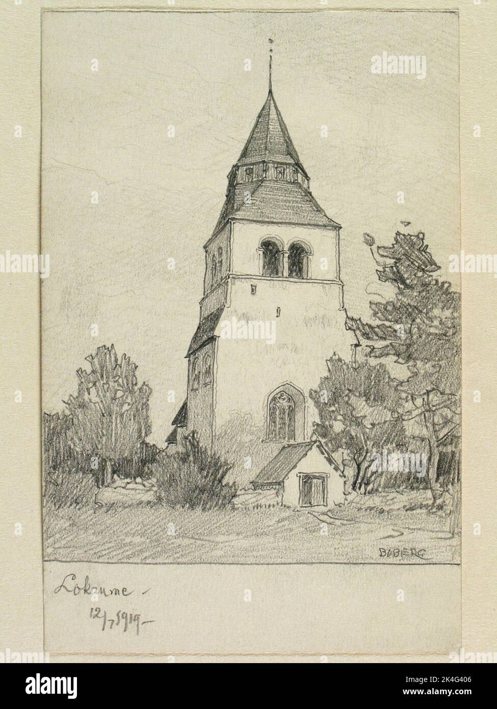 Drawing by Ferdinand Boberg. Gotland, Lokrum´s K: a Nordic Stock Photo ...