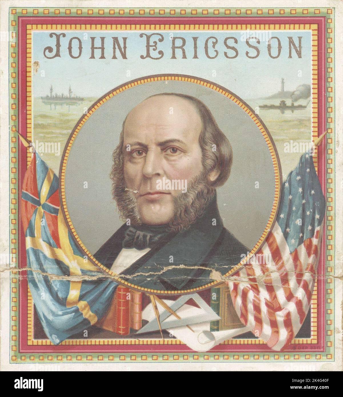 John Ericsson, inventor (1803-1889). Nordic Stock Photo - Alamy