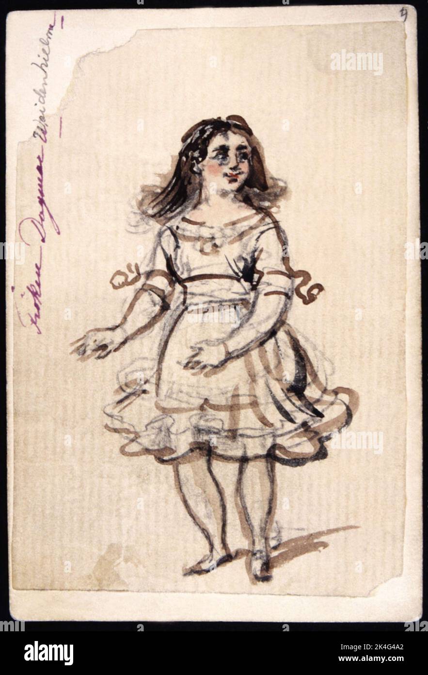 Miss Dagmar Weidenhjelm. "Watercolor by Fritz von Dardel Nordic Stock ...