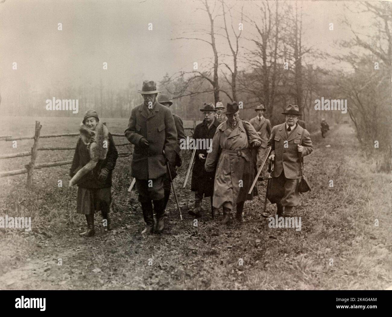 Hunting Society on Skabersjö 1931. Fr. V Freemason Ingeborg Bonde, b ...