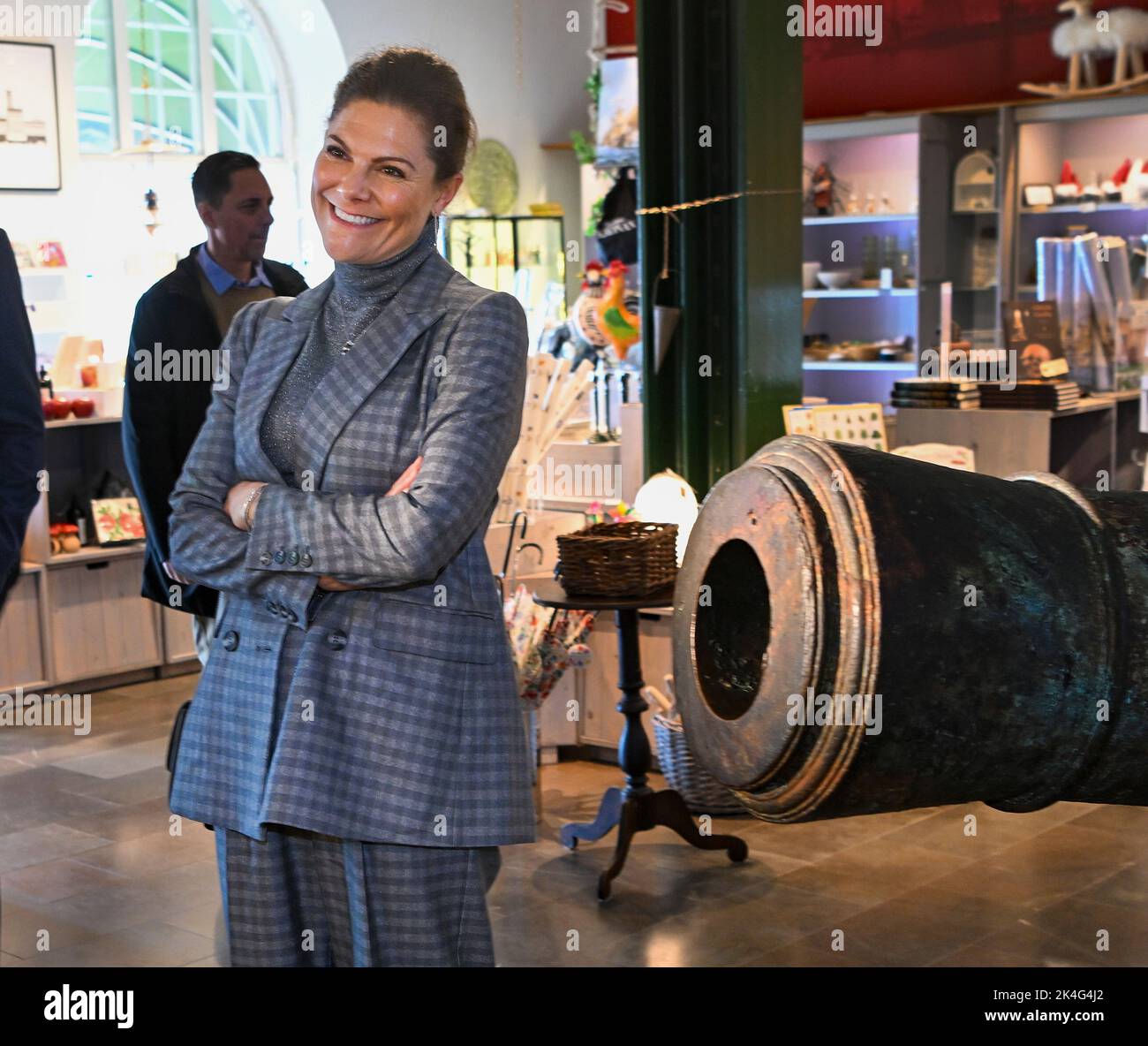 Crown Princess Victoria during the visit to the county museum in Kalmar ...