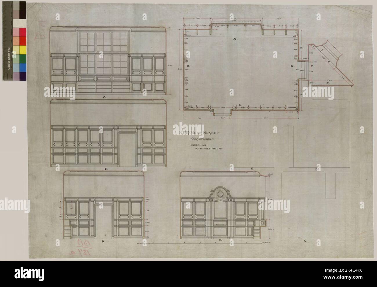Drawing on weave over the main building of the Nordic Museum ...