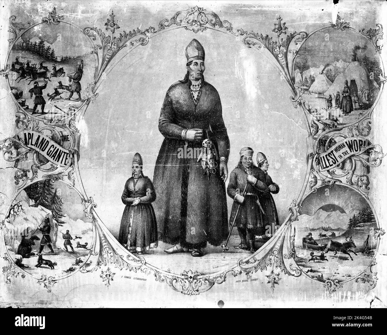 Greater Stina in Malå ", Lithography. Printed in Edinburgh before the ...