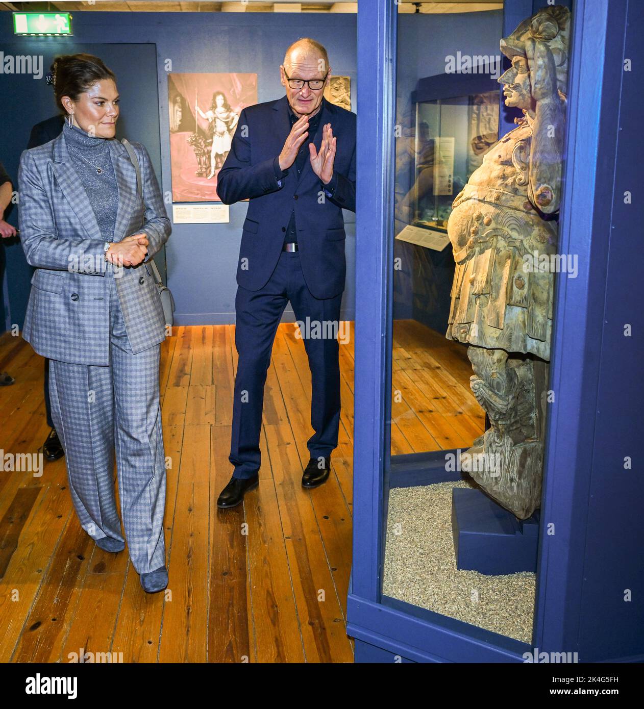 Crown Princess Victoria during the visit to the county museum in Kalmar ...