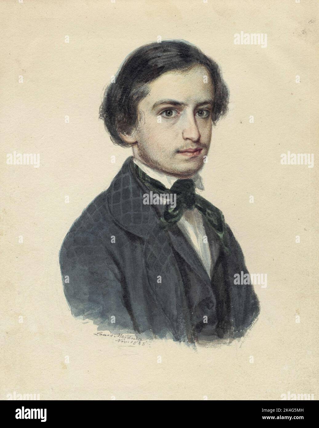 Portrait of Edvard Flygare, file. dr., 1829-52. Son of Emilie Flygare ...