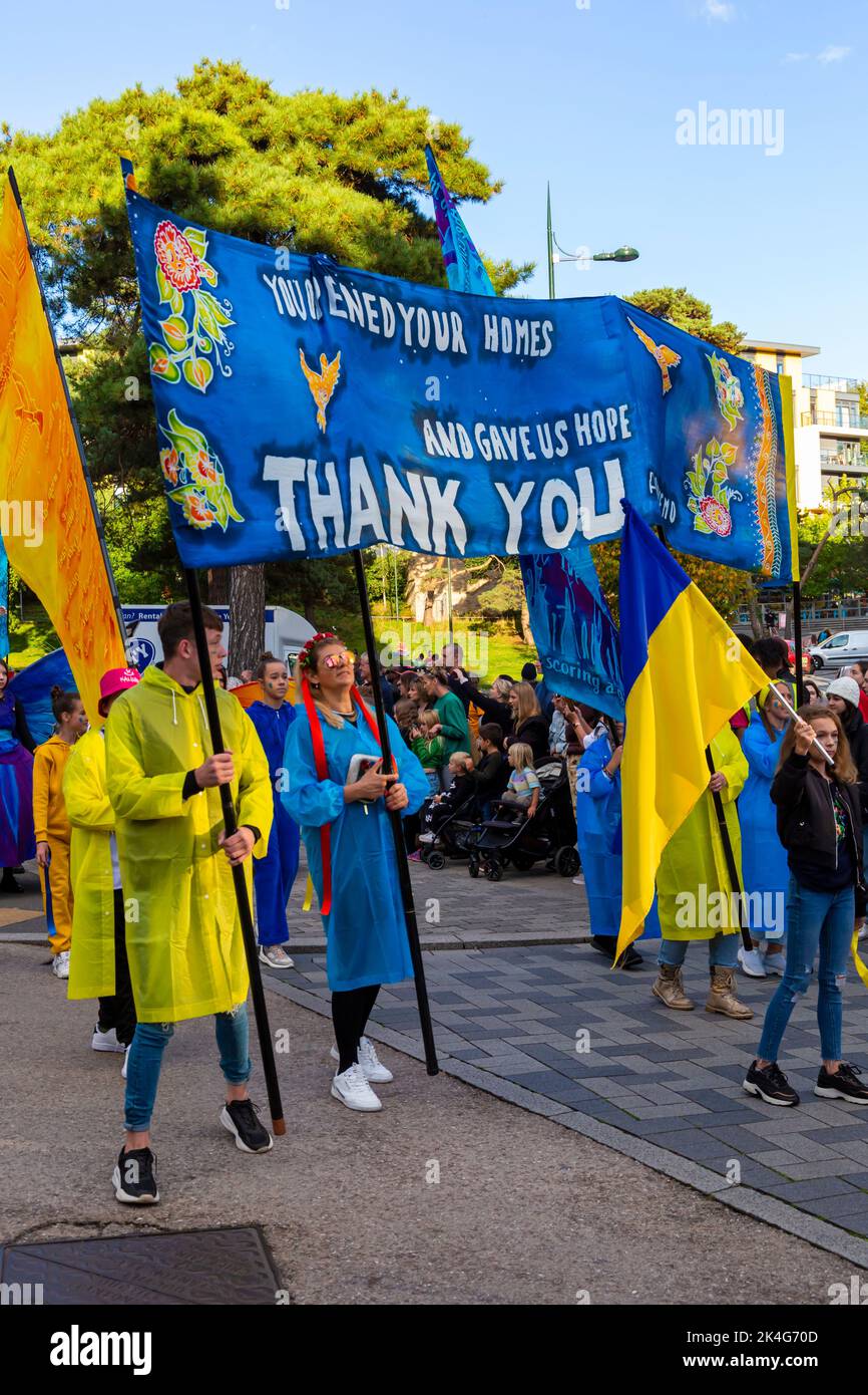 Bournemouth, Dorset UK. 2nd October 2022. Carnival by the Sea festival ...