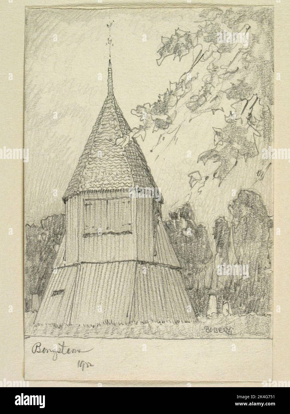 Drawing by Ferdinand Boberg. Västergötland, Vedens and Gäsene hd ...
