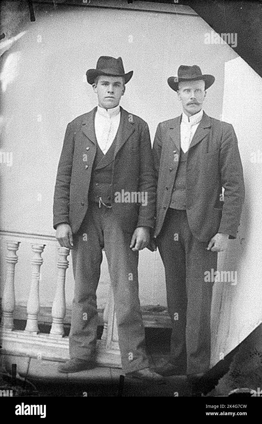 Full portrait of two men. Nordic Stock Photo - Alamy
