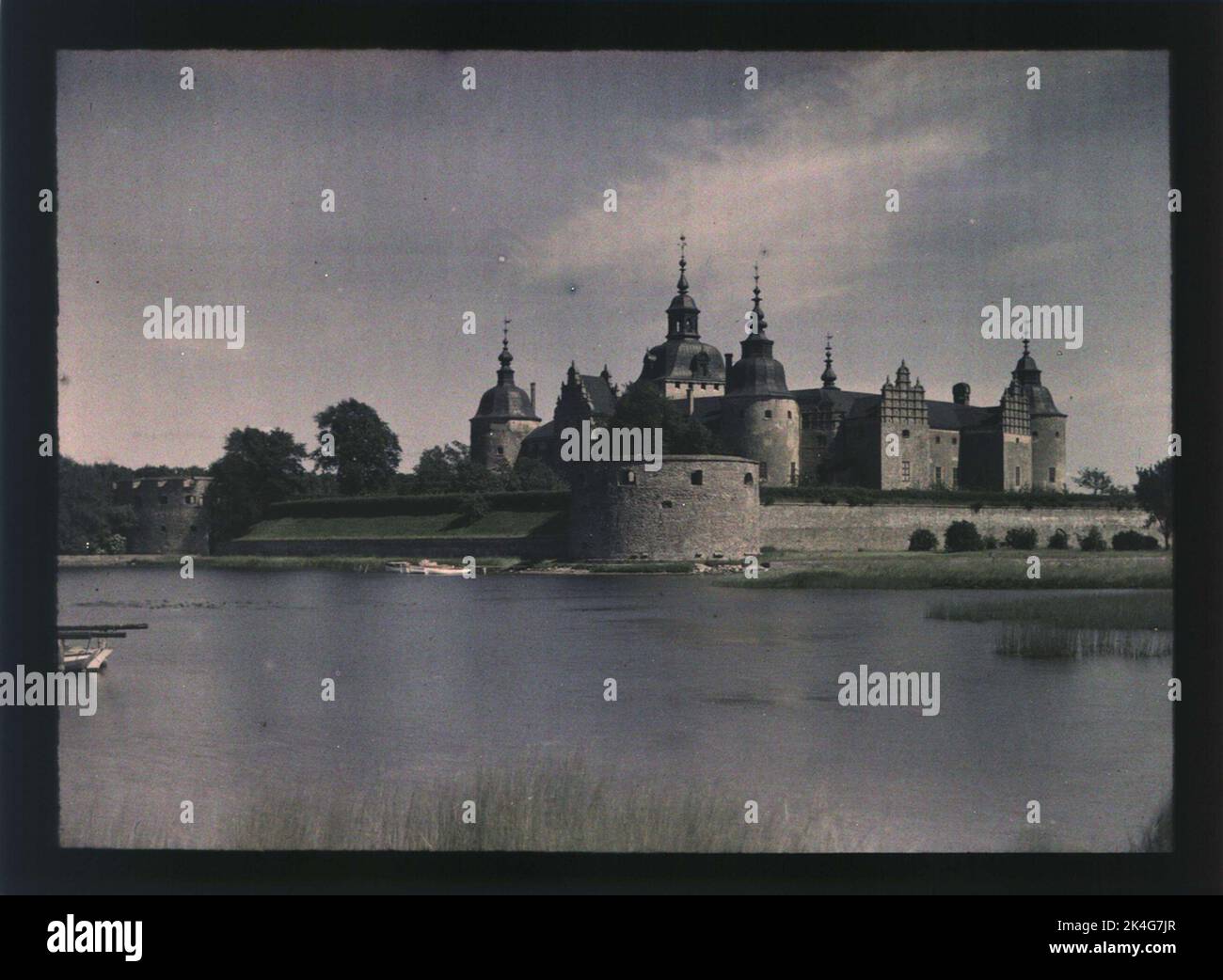 Kalmar castle, exterior. Autochrome / Autochrom photography. Nordic ...