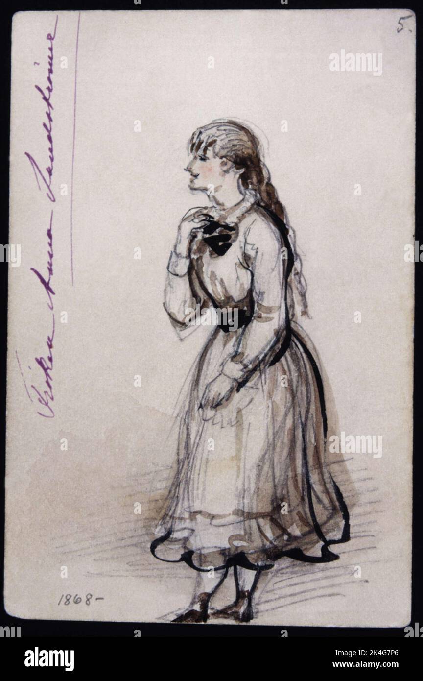 Miss Anna Sandströmer. ”Watercolor by Fritz von Dardel, 1868 Nordic ...