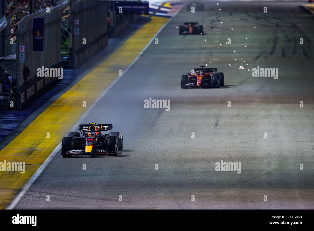 11 PEREZ Sergio (mex), Red Bull Racing RB18, 16 LECLERC Charles (mco), Scuderia Ferrari F1-75 ...