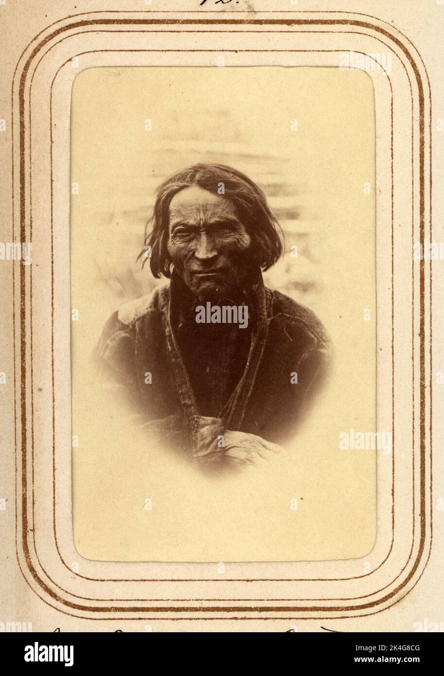 Portrait of Amund Nilsson Länta, 70 years, Sirka's Sami village. From Lotten von Düben's photo ...