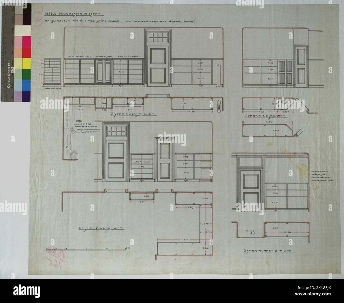 Drawing on weave over the main building of the Nordic Museum ...