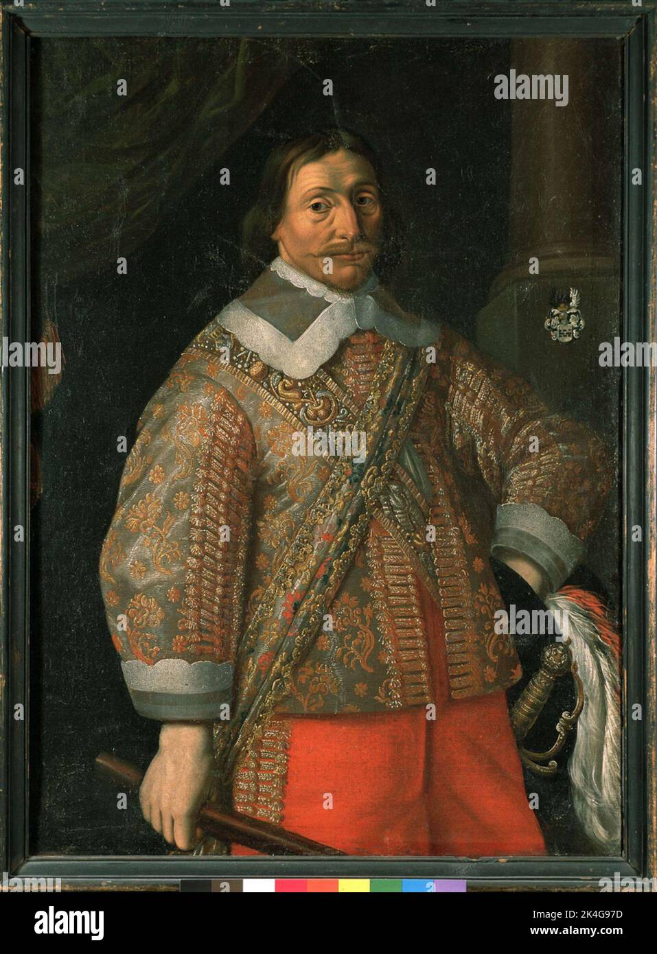 Portrait of his Wrangel. Oil on canvas, the middle of the 17th century ...