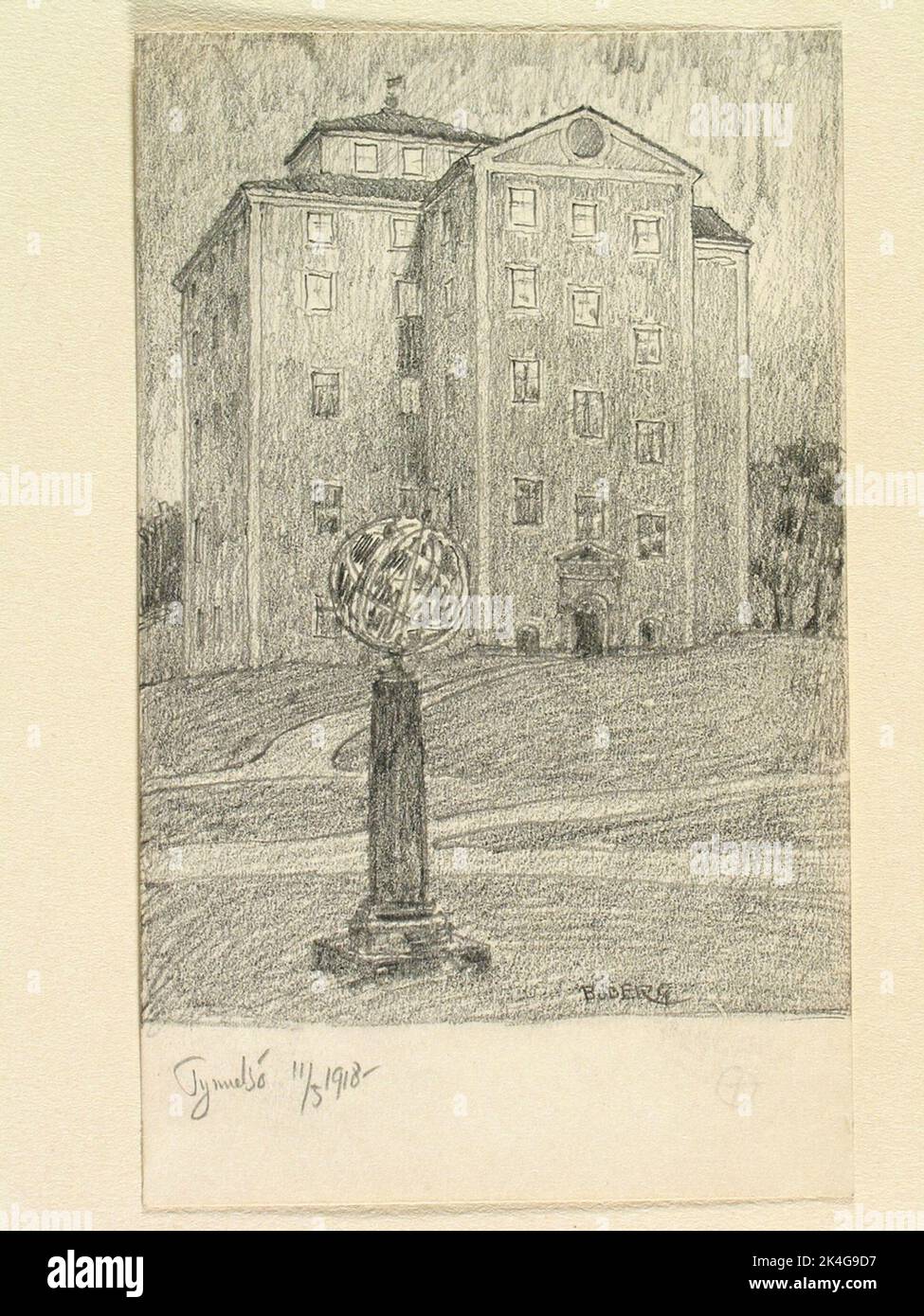 Drawing by Ferdinand Boberg. Södermanland, Selebo hd., Överselö sn ...