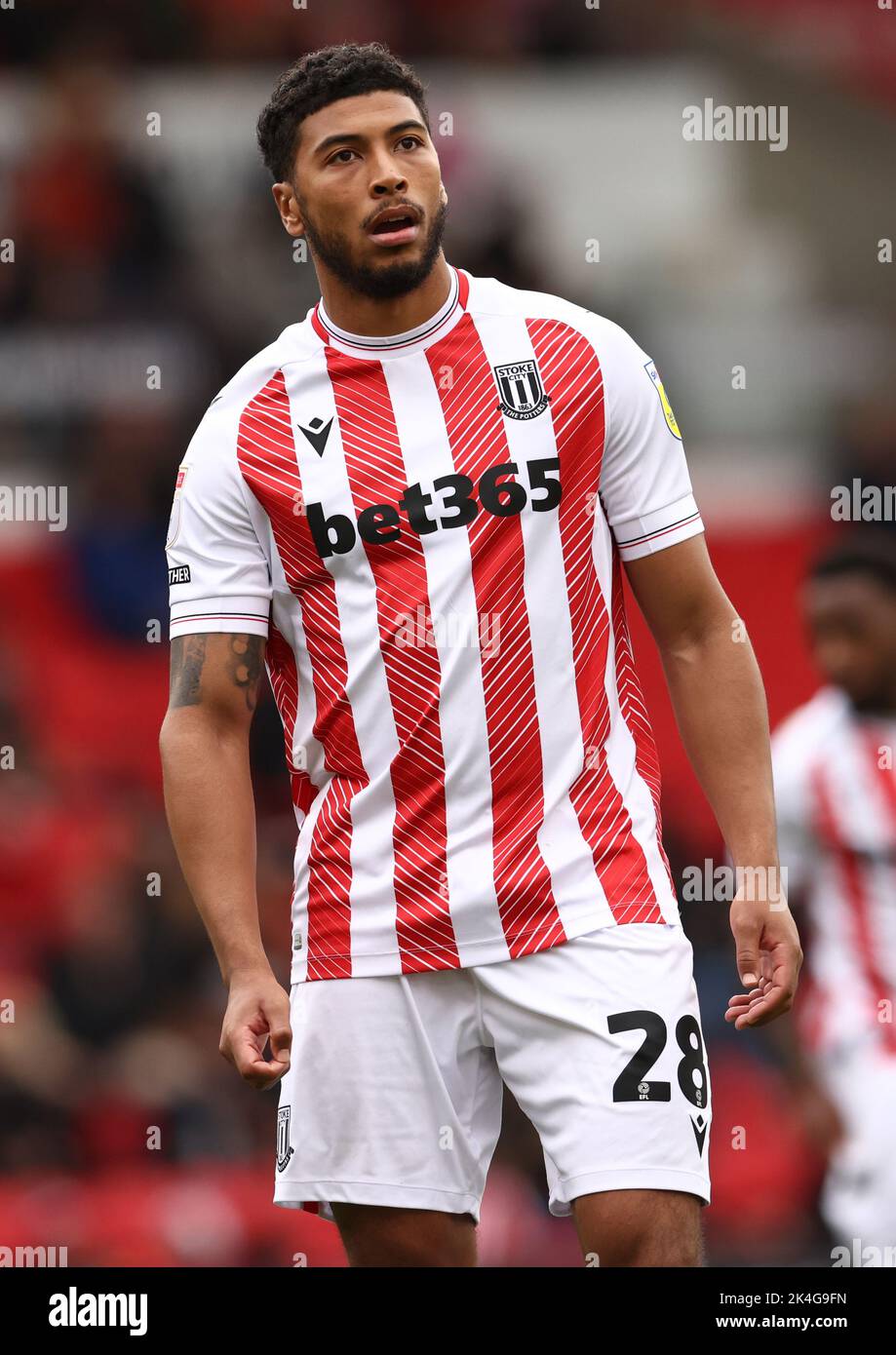 Stoke, UK. 2nd Oct, 2022. Josh Laurent of Stoke City during the Sky Bet ...