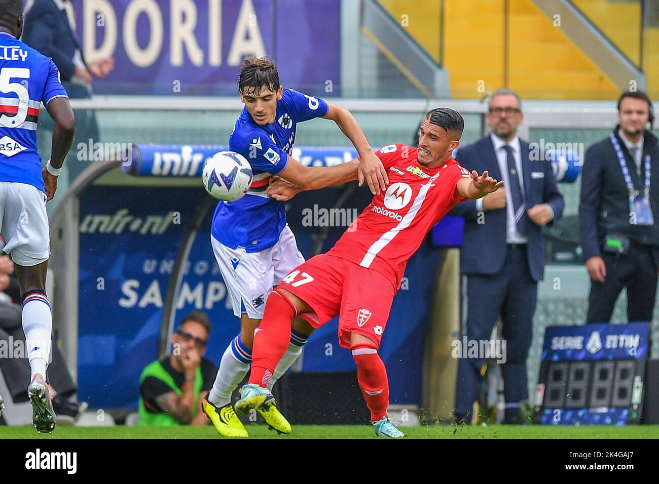 Luigi Ferraris stadium, Genova, Italy, October 02, 2022, Julian Jeffrey ...