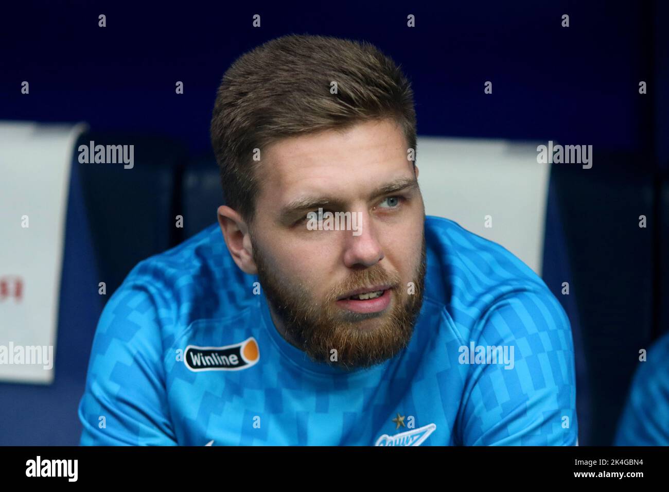 Saint Petersburg, Russia, 02 October 2022: Football. Russian Premier League 2022-2023. Zenit FC ...