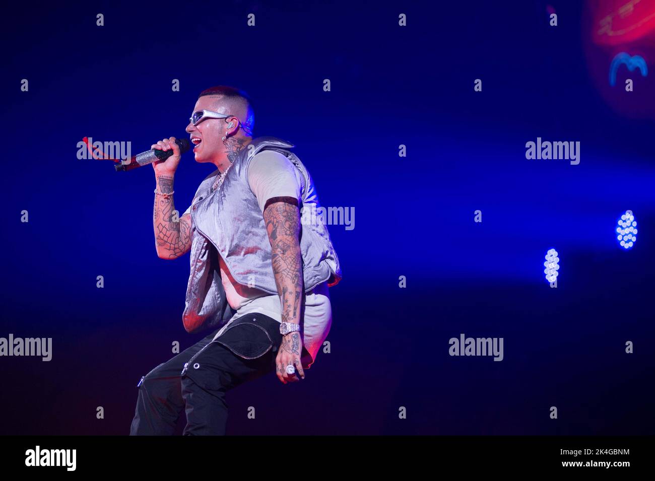 Palasele (SA), Eboli, Italy, October 01, 2022, Sfera Ebbasta during ...